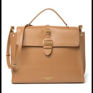 Halston Heritage | Bags | Halston Heritage Large Top Handle Leather ...